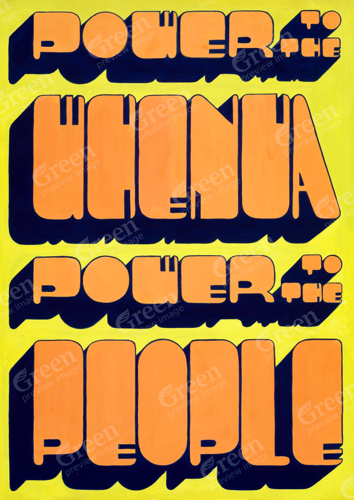 Power to the Whenua by Sean Thompson (A2) - The Bigger Picture – Green ...